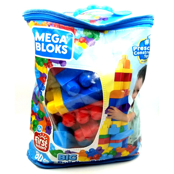 Mega Bloks | Toys | Mega Bloks Big Building Bag 73 Piece First Builders ...